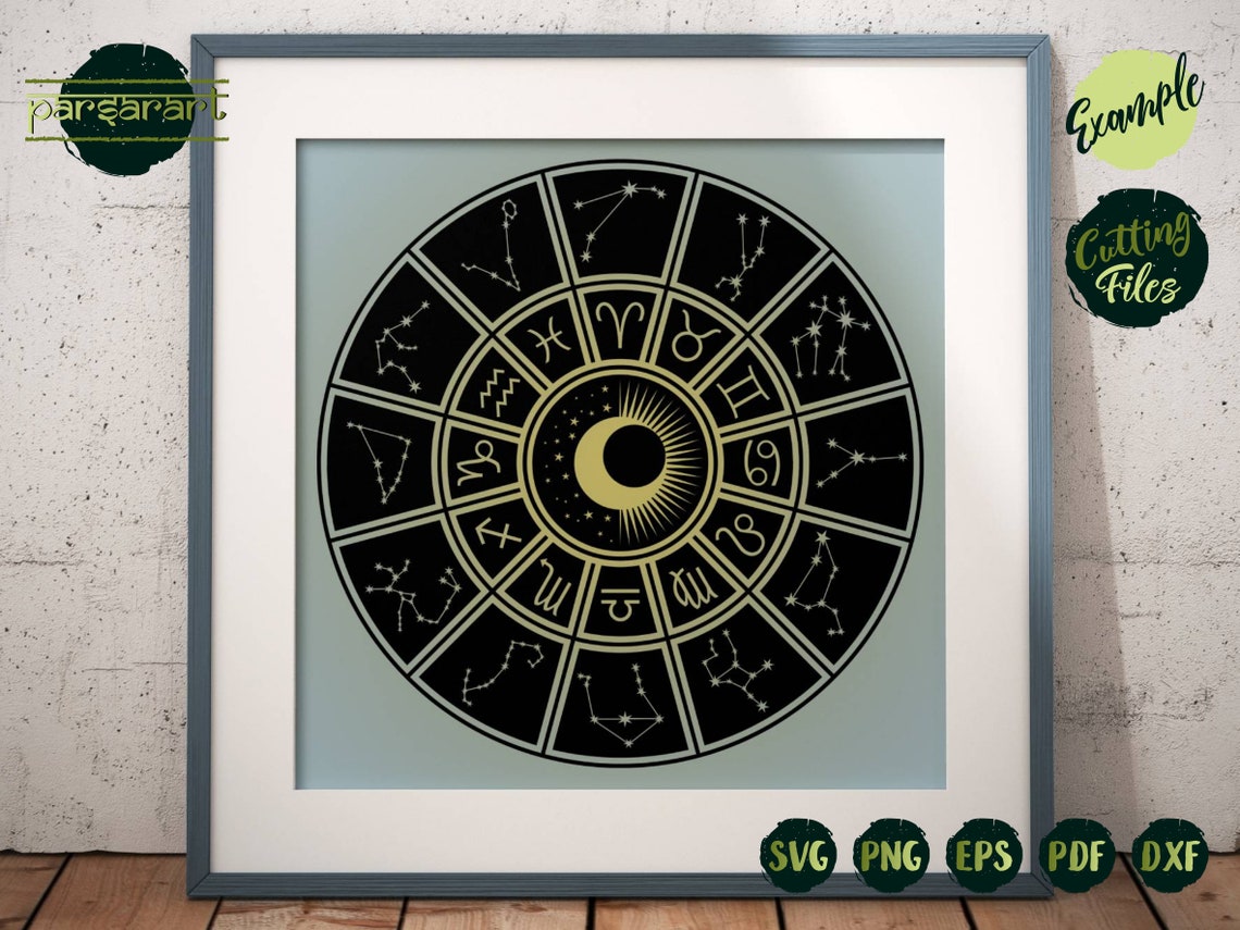 Zodiac Signs SVG Astrology Symbols SVG Star Map Clipart - Etsy