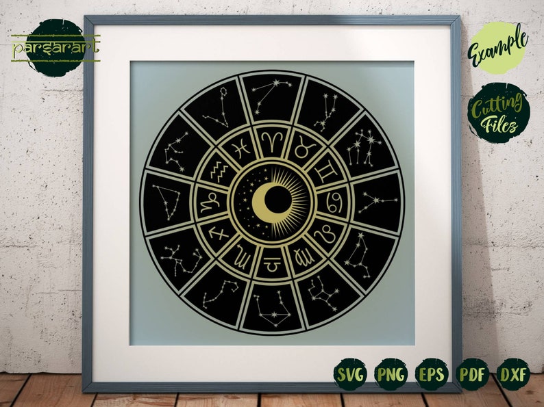 Zodiac Signs SVG Astrology Symbols SVG Star Map Clipart - Etsy