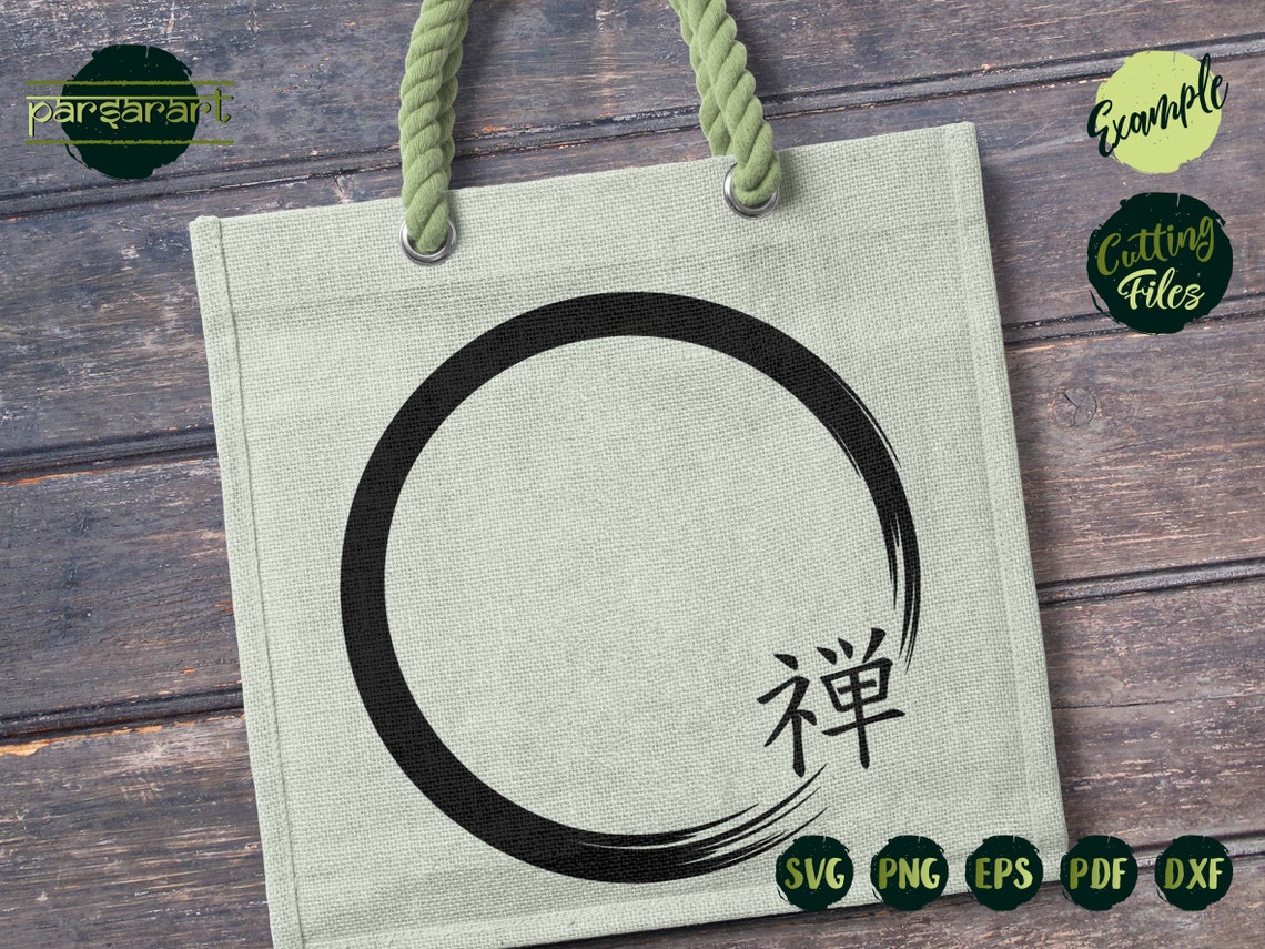Zen Kanji SVG Japanese Symbol SVG Zen SVG Enso Circle - Etsy