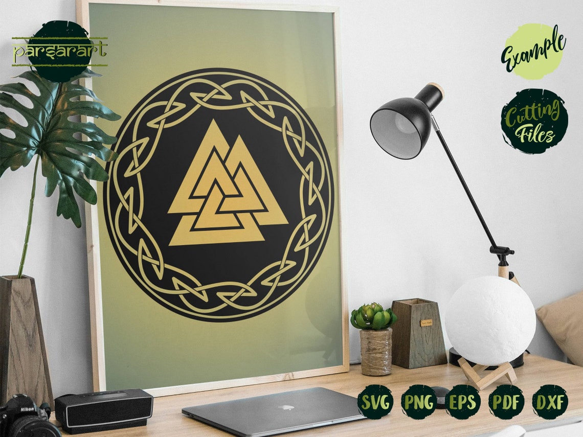 Valknut SVG Viking Symbol SVG Nordic Symbol Clipart Pagan - Etsy