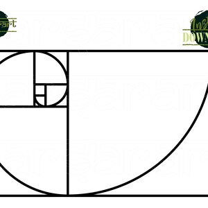 Fibonacci SVG, Sacred Geometry SVG, Golden Ratio SVG, Fibonacci Spiral ...
