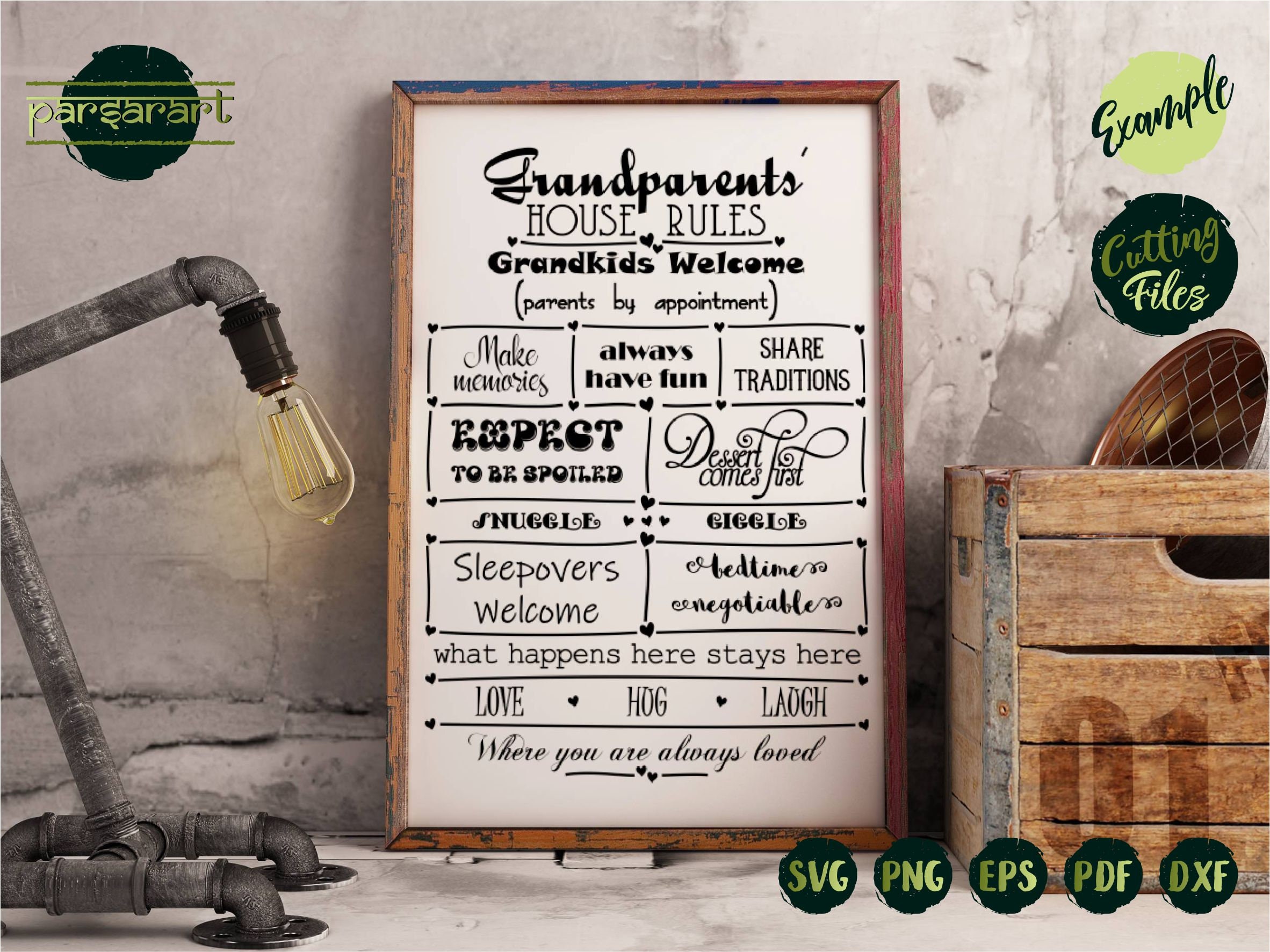 Grandparents House Rules SVG, Family SVG, Family Rules SVG, Our Family ...