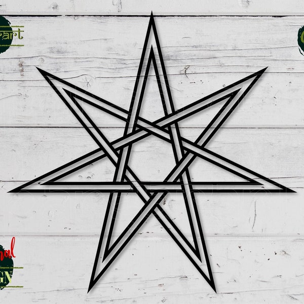 Seven Pointed Star - Etsy