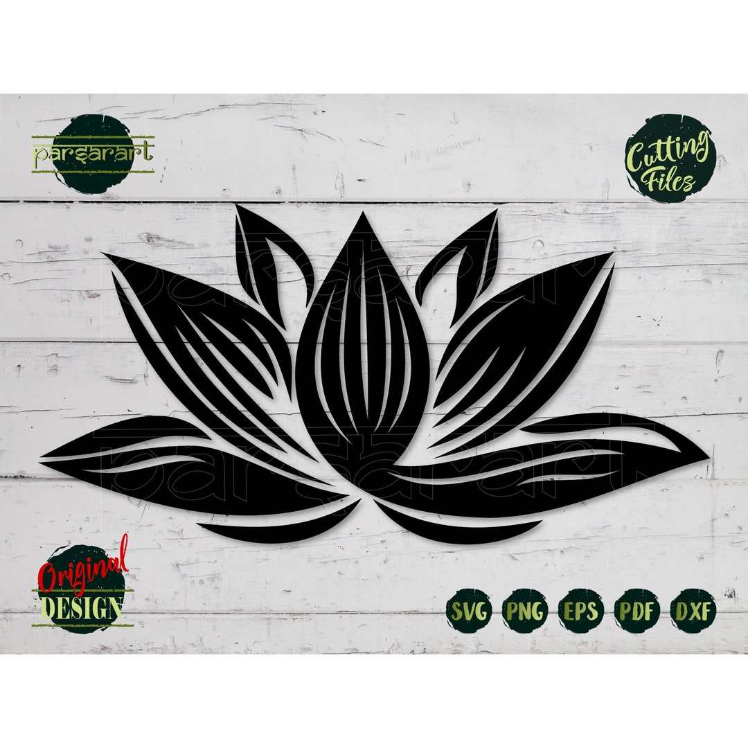 Lotus Flower SVG, Floral SVG, Lotus Flower Clipart, Yoga SVG, Namaste ...