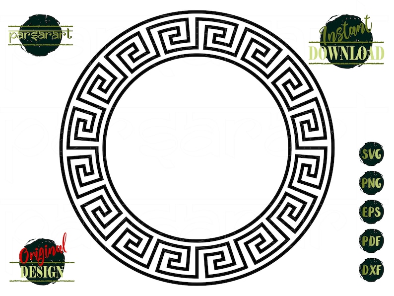 Greek Meander SVG Greek Style Frame SVG Ancient Greek Pattern - Etsy