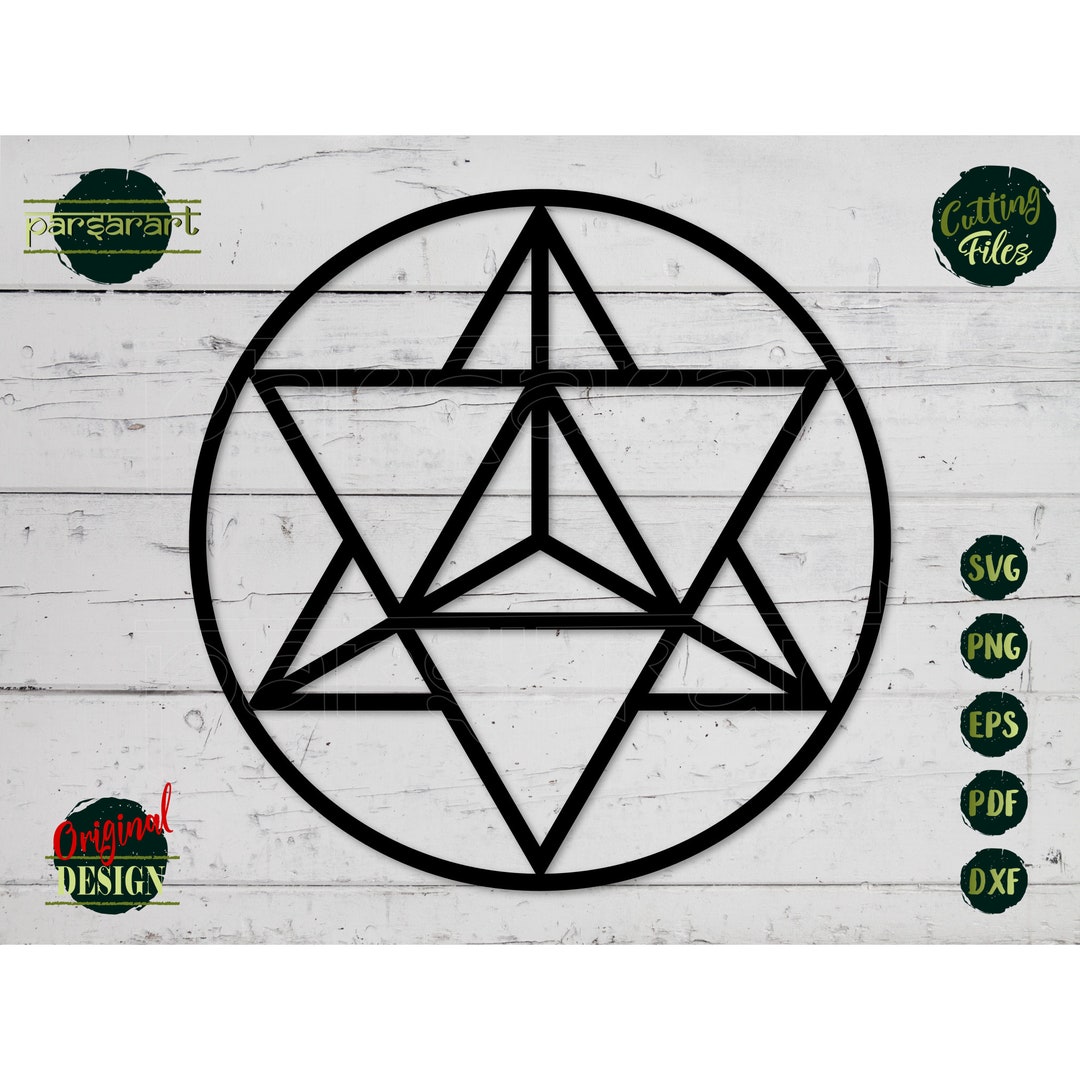 Merkaba SVG, Sacred Geometry SVG, Tetrahedron SVG Merkaba Clipart Jewis ...