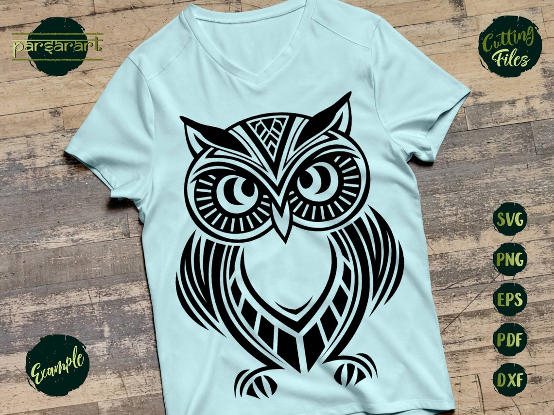 Owl SVG Owl Clipart Bird SVG Animal SVG Tribal Owl Decal - Etsy