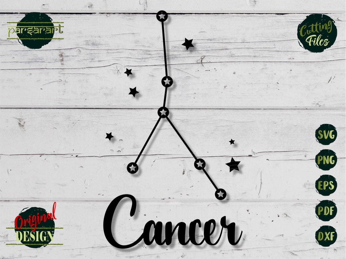 Cancer Zodiac Sign SVG Astrology Symbol SVG Star Sign Clipart - Etsy