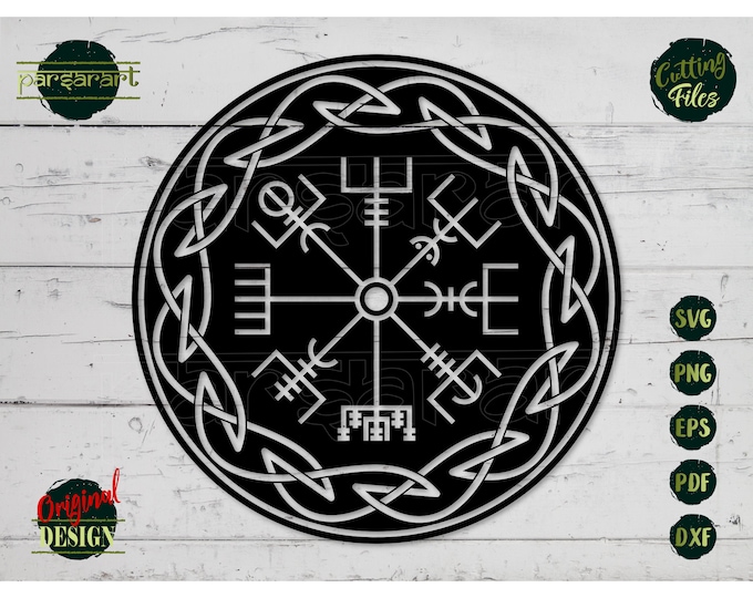 Vegvisir Svg, Viking Compass Svg, Viking Runes, Valhalla, Nordic Symbol ...