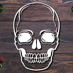 Skull SVG Skull Head SVG Skeleton Clipart Human Skeleton Head - Etsy