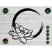 Lotus Flower SVG, Enso Circle SVG Japanese SVG Zen Buddhism Symbol ...
