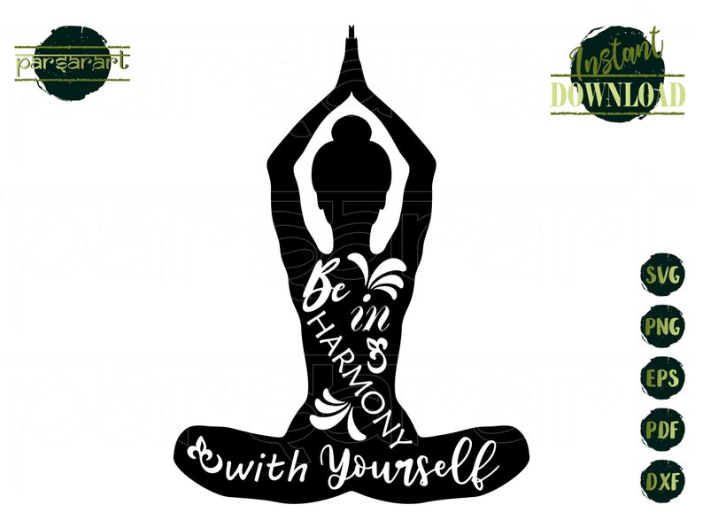 Relaxation SVG, Positive Thoughts SVG, Meditation Svg Yoga SVG Namaste ...