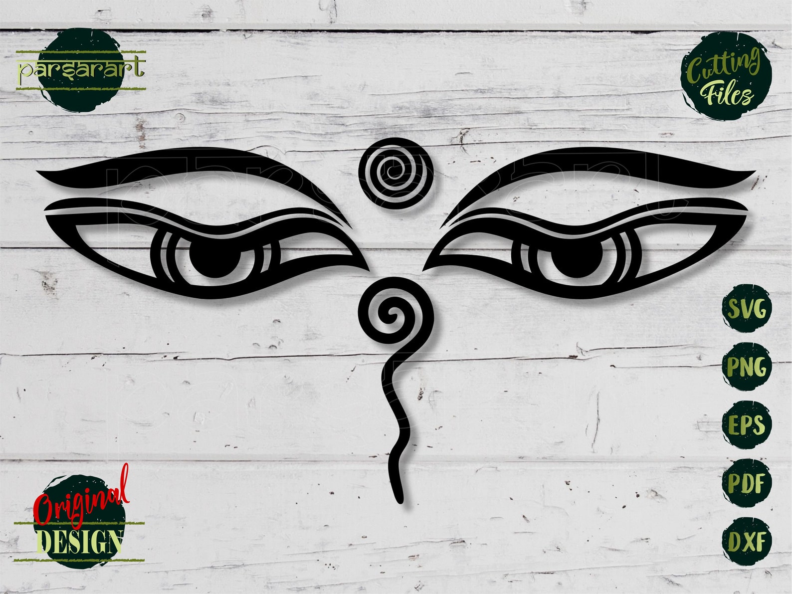 Buddha Eyes SVG Buddhist Symbol SVG Buddha Clipart Yoga - Etsy