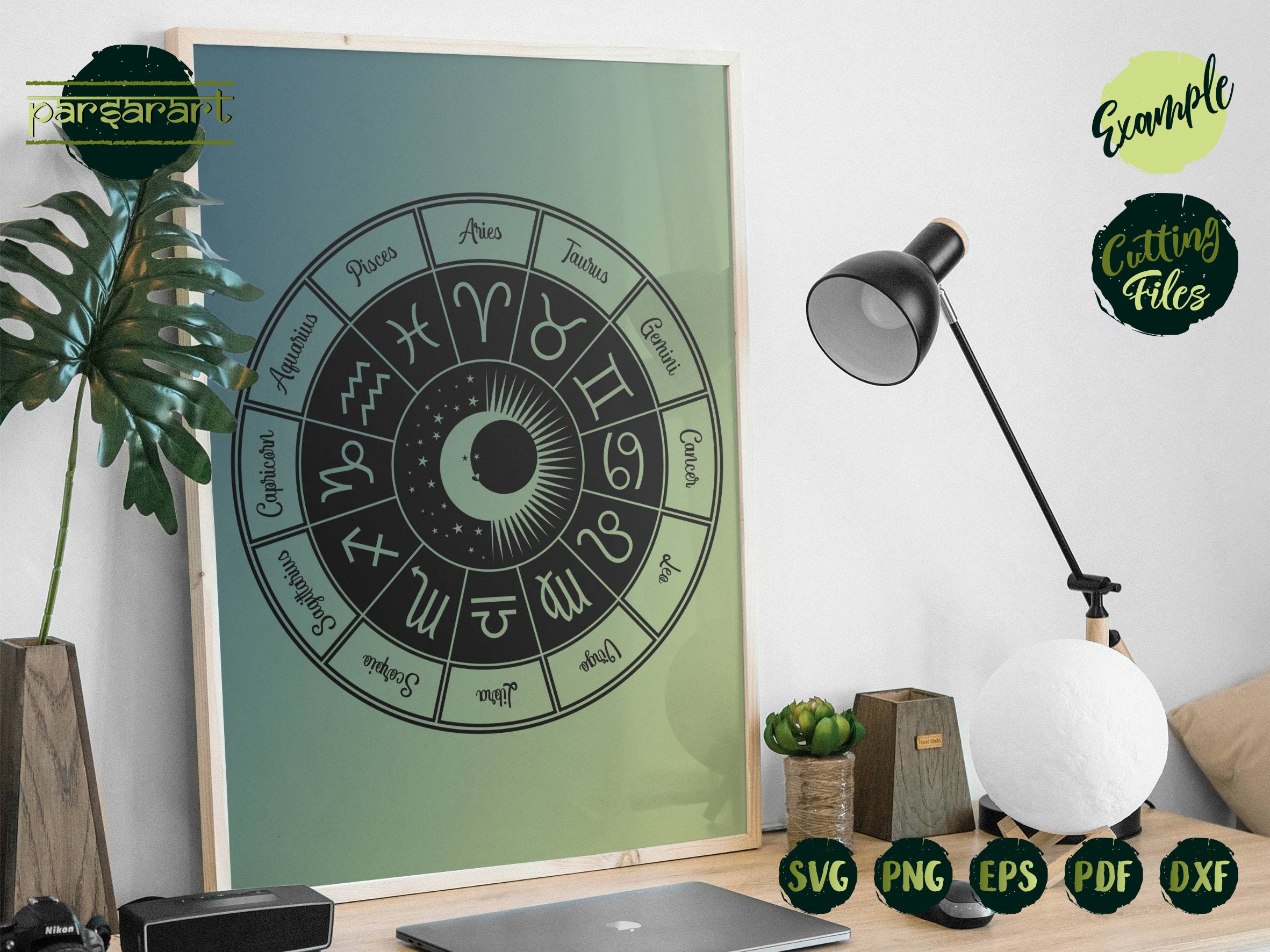 Zodiac Signs SVG Astrology Symbols SVG Star Sign Clipart Sun - Etsy