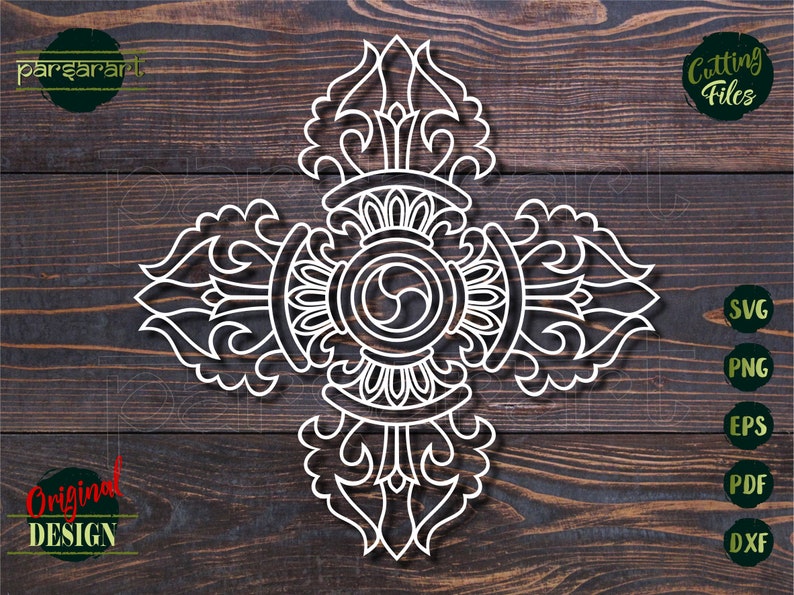 Vajra Pendant SVG Buddhist Symbol SVG Tibetian Clipart Yoga - Etsy