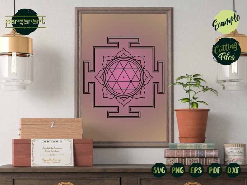 Durga Yantra SVG, Sacred Geometry SVG Chakra SVG Namaste Clipart Yoga ...