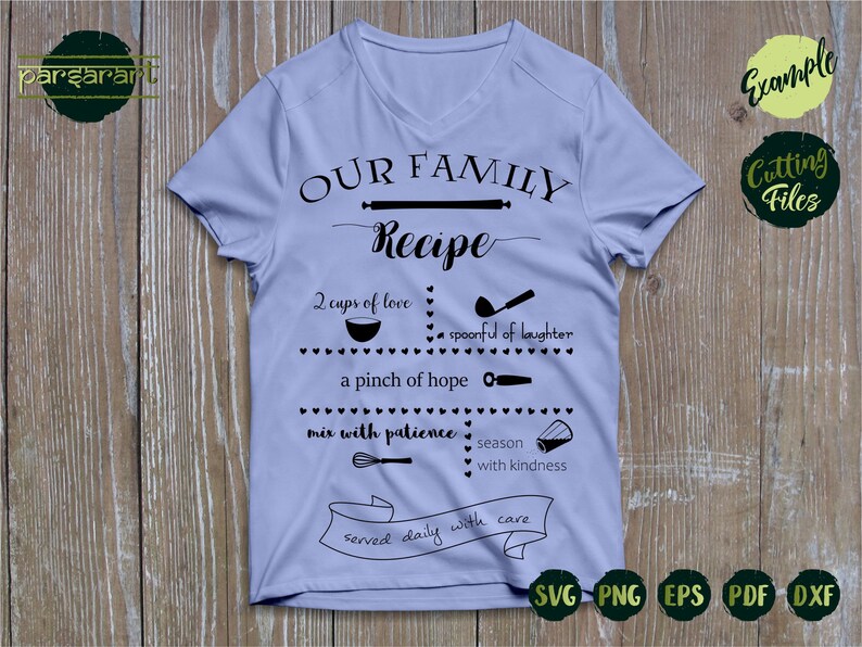 Family SVG Family Recipe SVG Family Quote SVG Our Family - Etsy