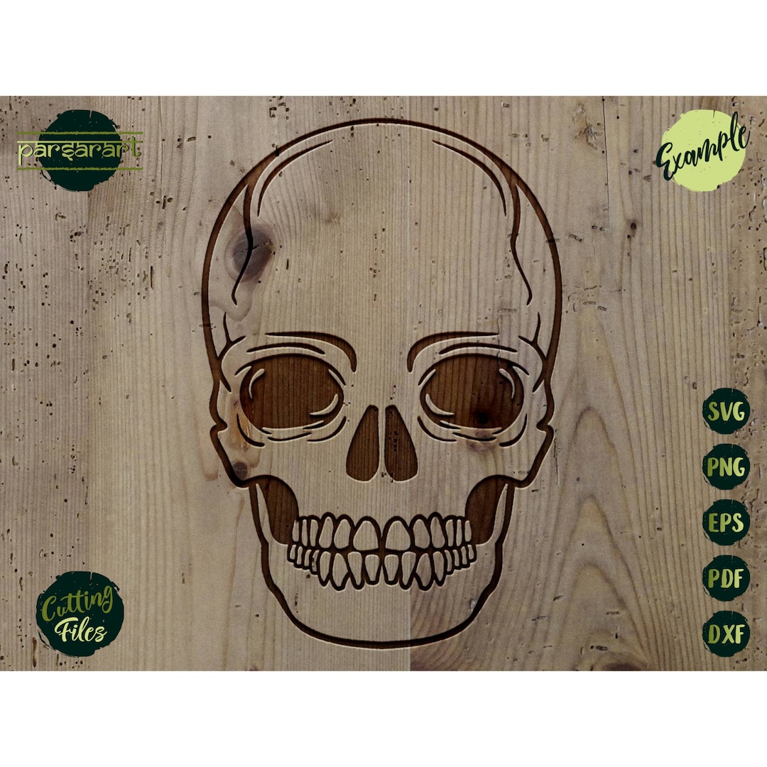 Skull SVG Skull Head SVG Skeleton Clipart Human Skeleton Head - Etsy