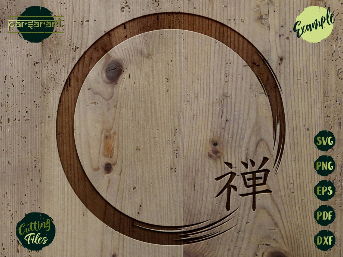 Zen Kanji SVG Japanese Symbol SVG Zen SVG Enso Circle - Etsy