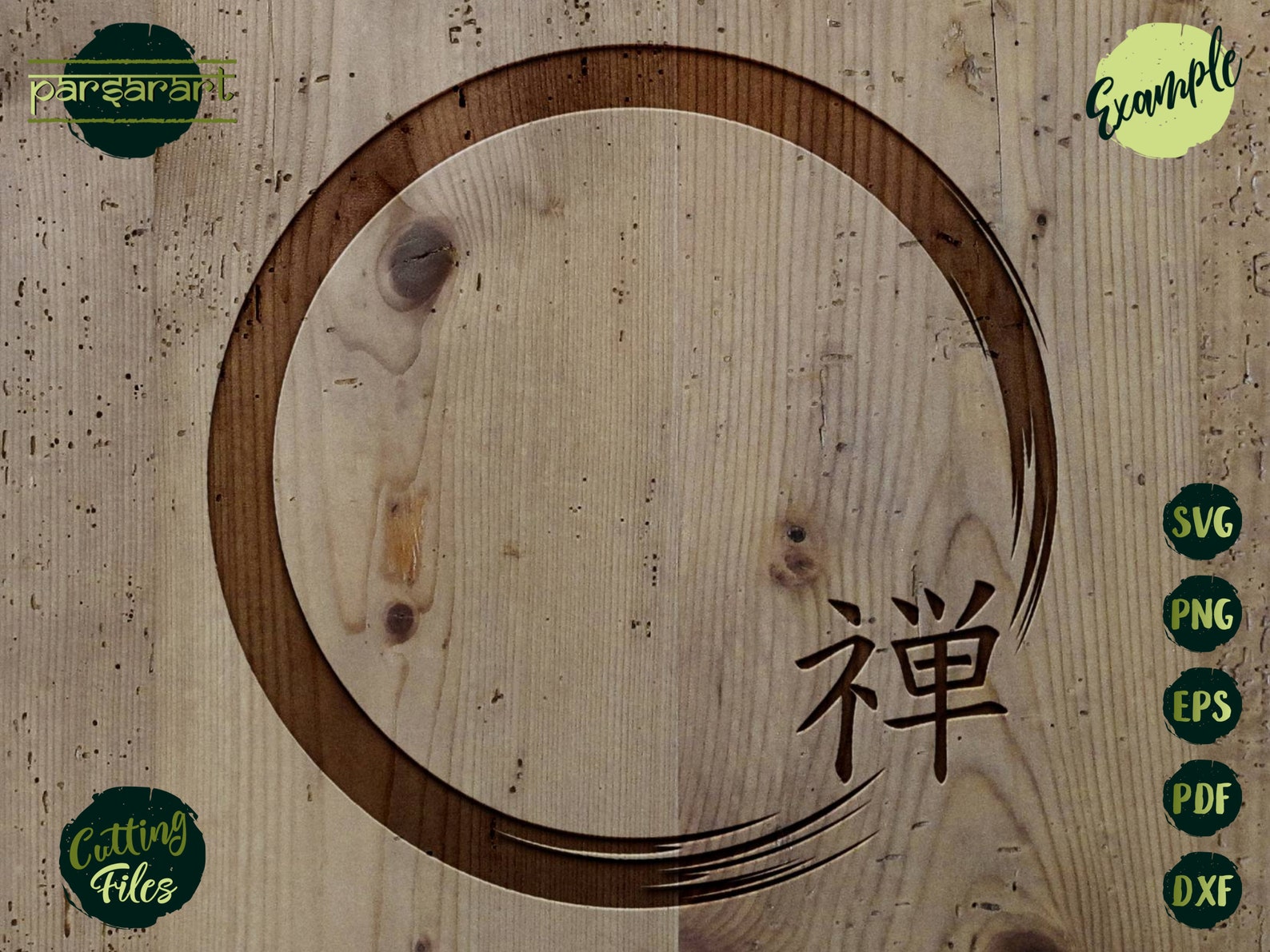 Zen Kanji SVG Japanese Symbol SVG Zen SVG Enso Circle - Etsy