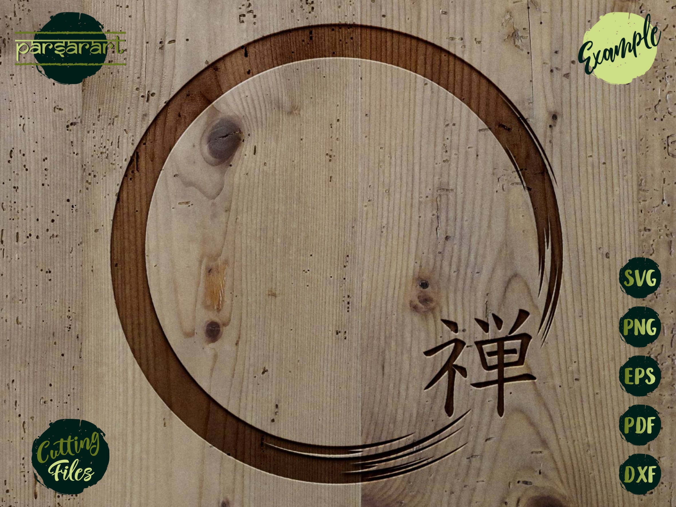 Zen Kanji SVG, Japanese Symbol SVG Zen SVG Enso Circle Calligraphy ...