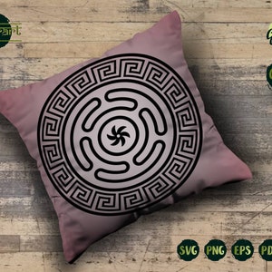 Hecate's Wheel SVG, Triple Goddess SVG Greek Symbol Strophalos Wicca ...