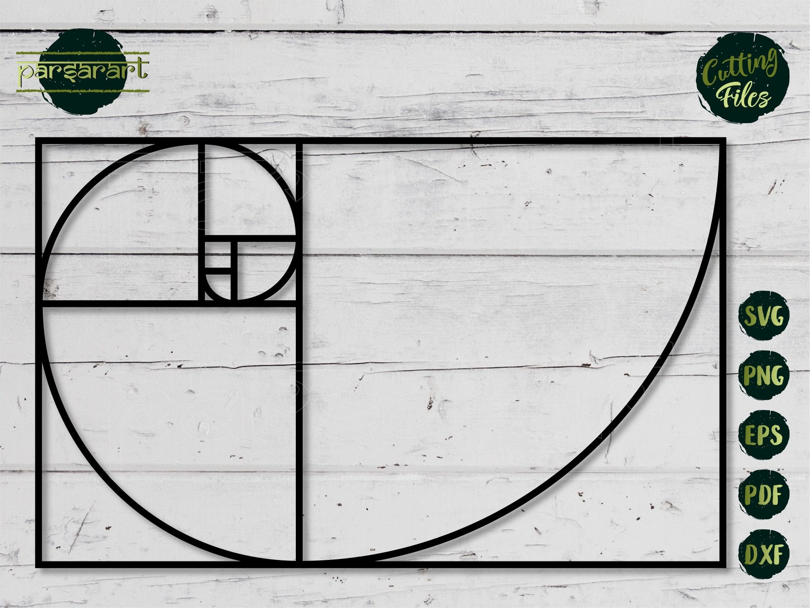 Fibonacci SVG Sacred Geometry SVG Golden Ratio SVG - Etsy