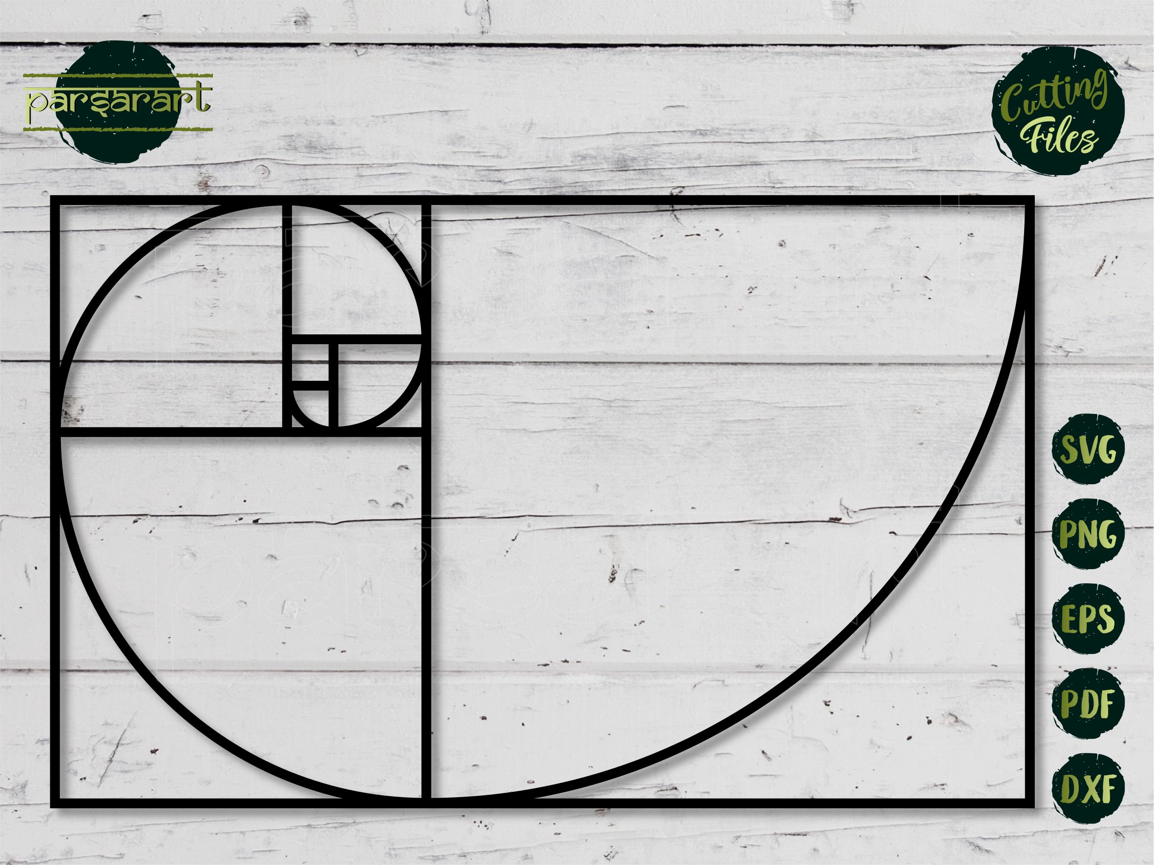 Fibonacci SVG Sacred Geometry SVG Golden Ratio SVG - Etsy Finland