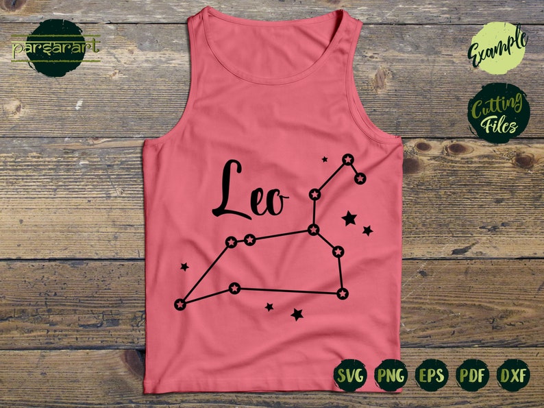 Leo Zodiac Sign SVG Astrology Symbol SVG Star Sign Clipart - Etsy