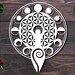 Spiral Goddess SVG, Flower of Life SVG Moon Phases SVG Wicca Pagan ...
