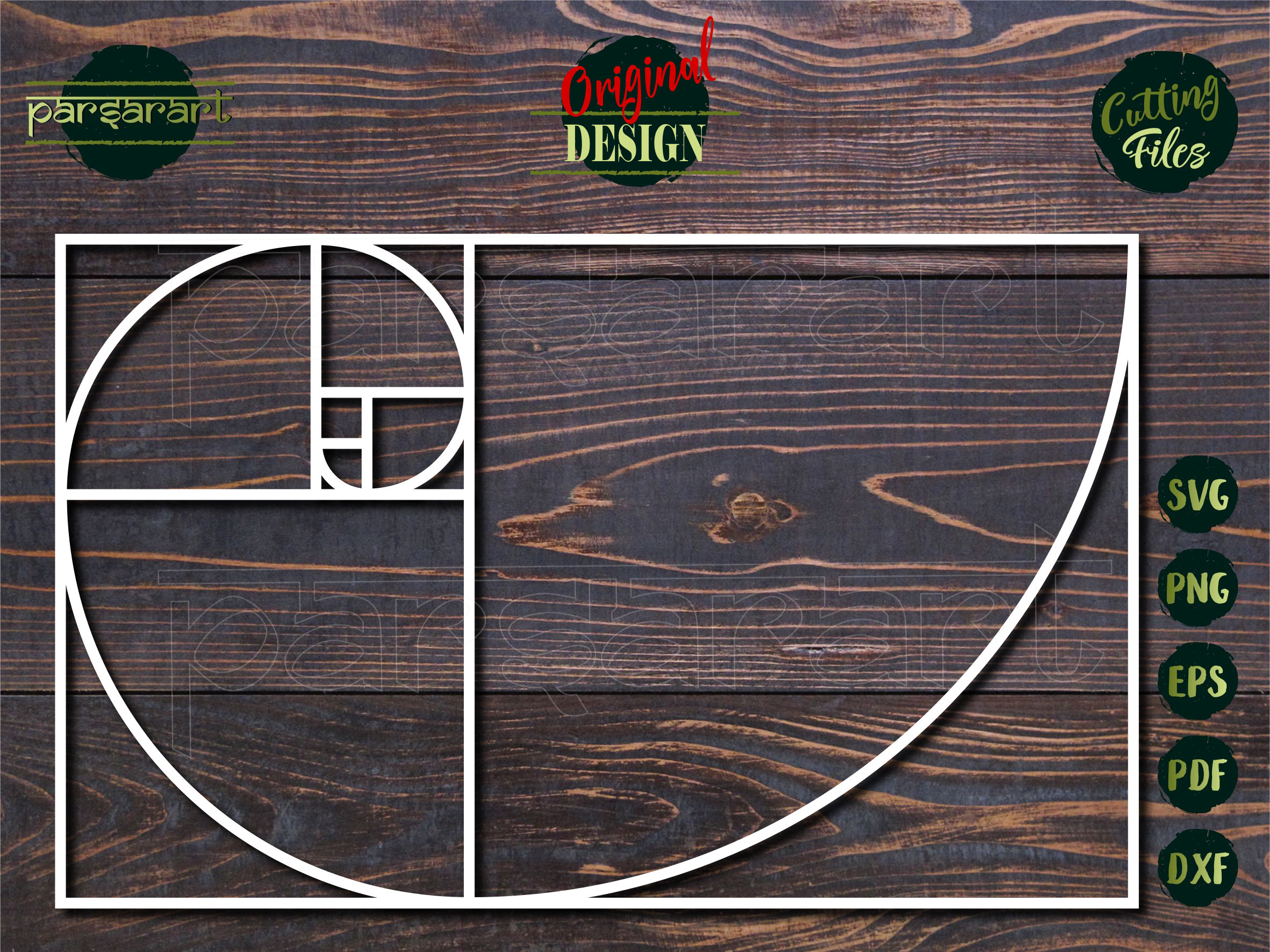 Fibonacci SVG Sacred Geometry SVG Golden Ratio SVG - Etsy