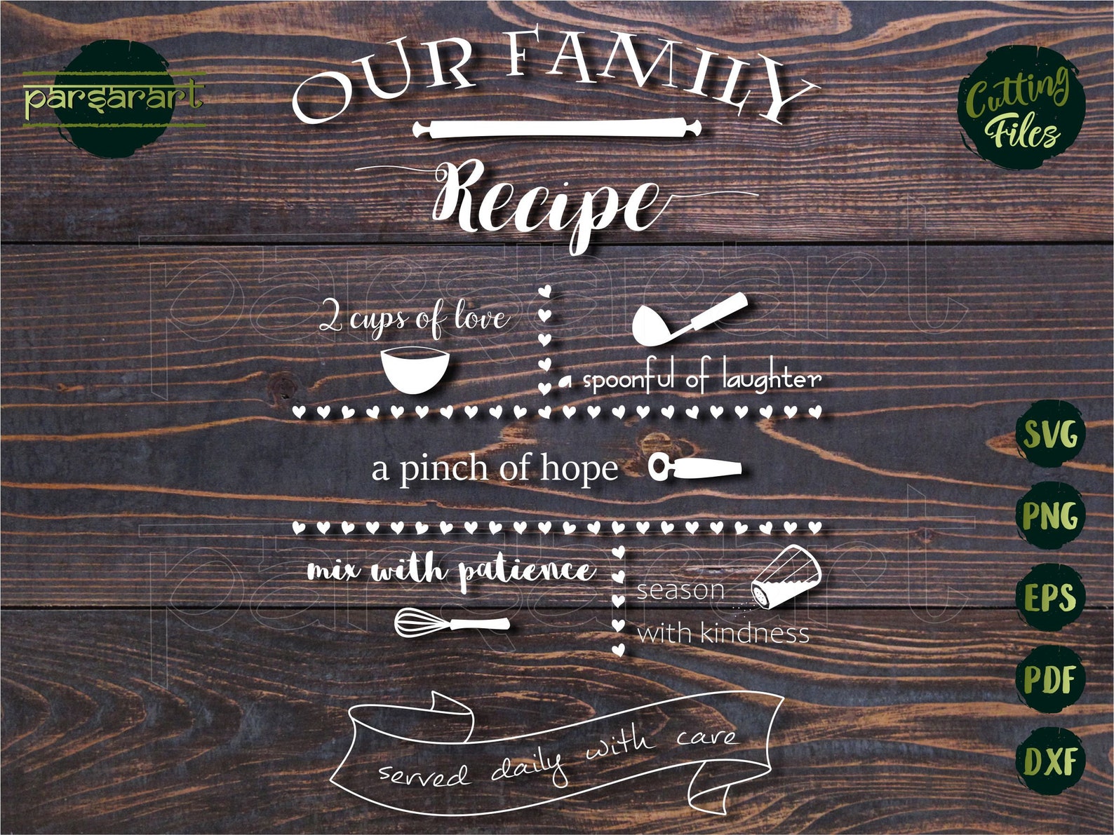 Family SVG Family Recipe SVG Family Quote SVG Our Family - Etsy