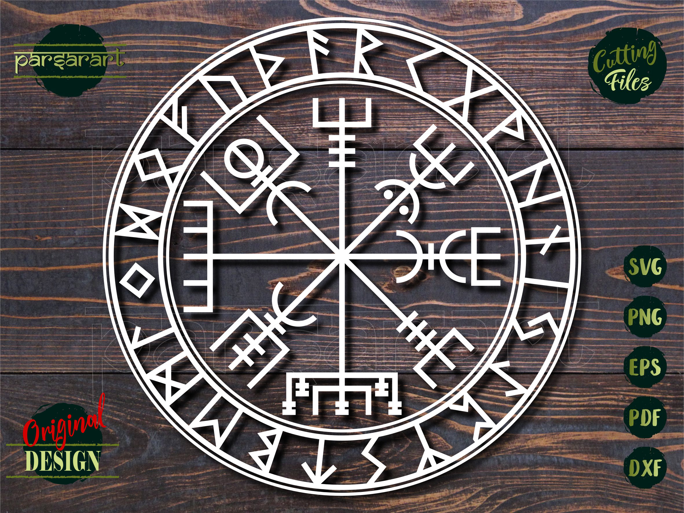Vegvisir SVG, Viking Runes SVG Nordic Symbol Compass Pagan Valhalla ...