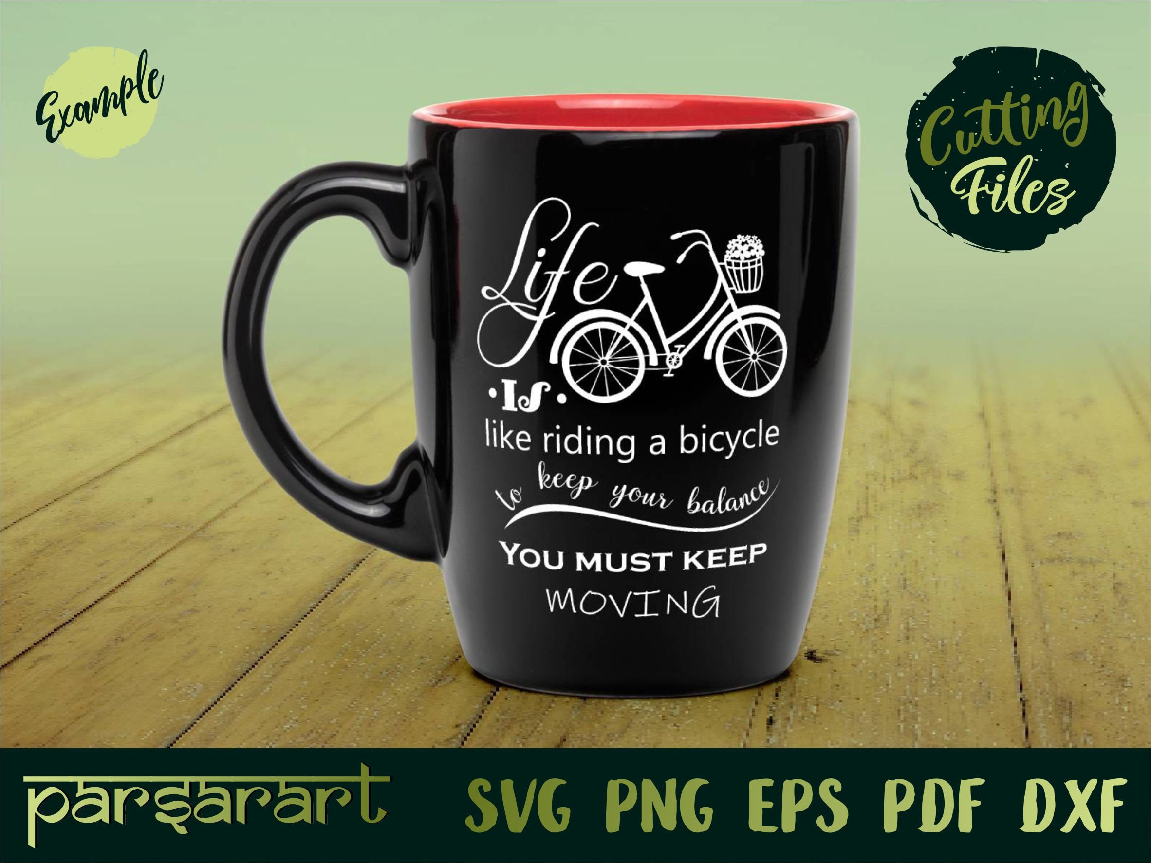 Life is Like Riding a Bicycle SVG Bike SVG Life Quote SVG | Etsy