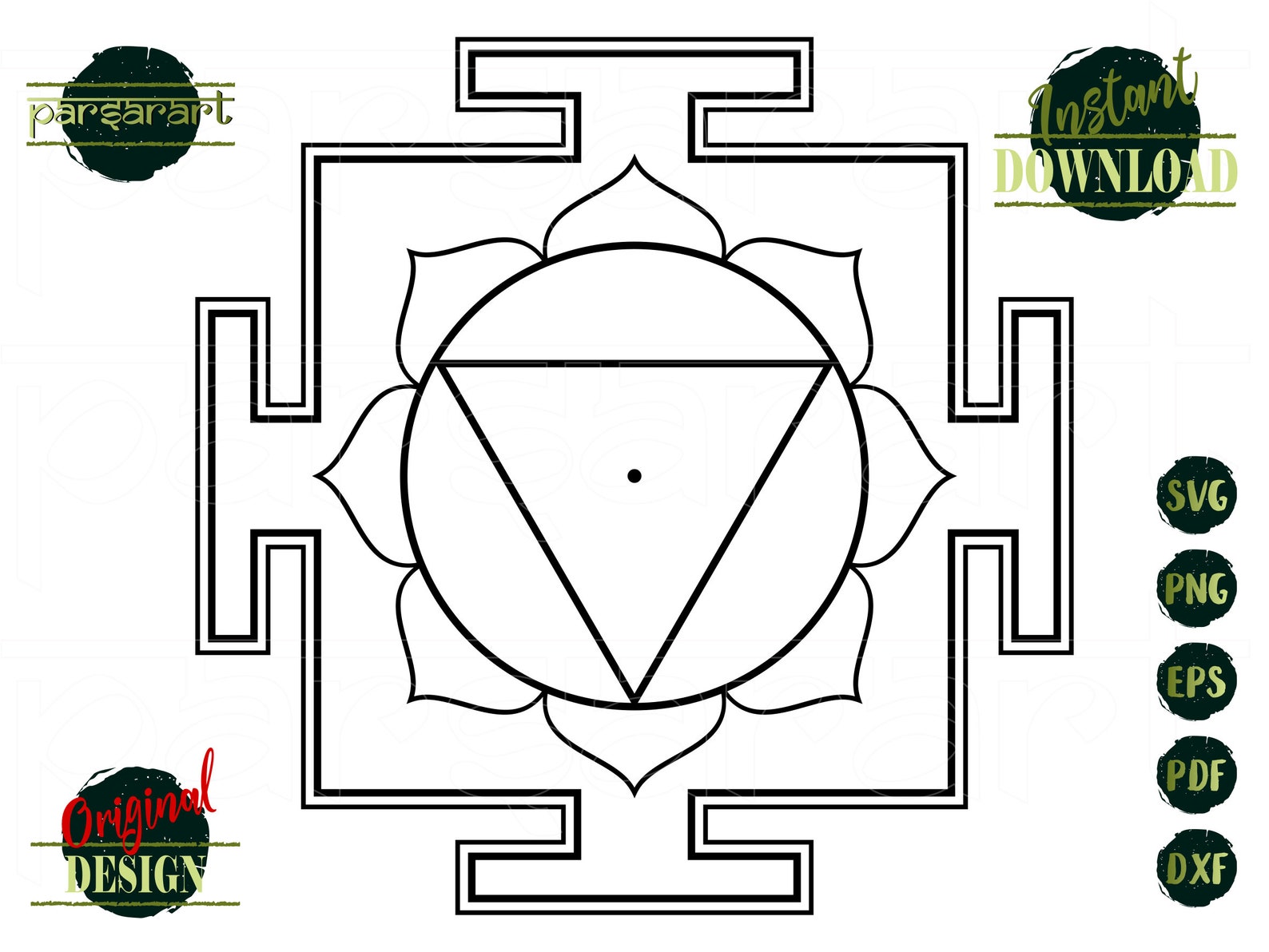 Tara Yantra SVG Sacred Geometry SVG Chakra SVG Namaste - Etsy