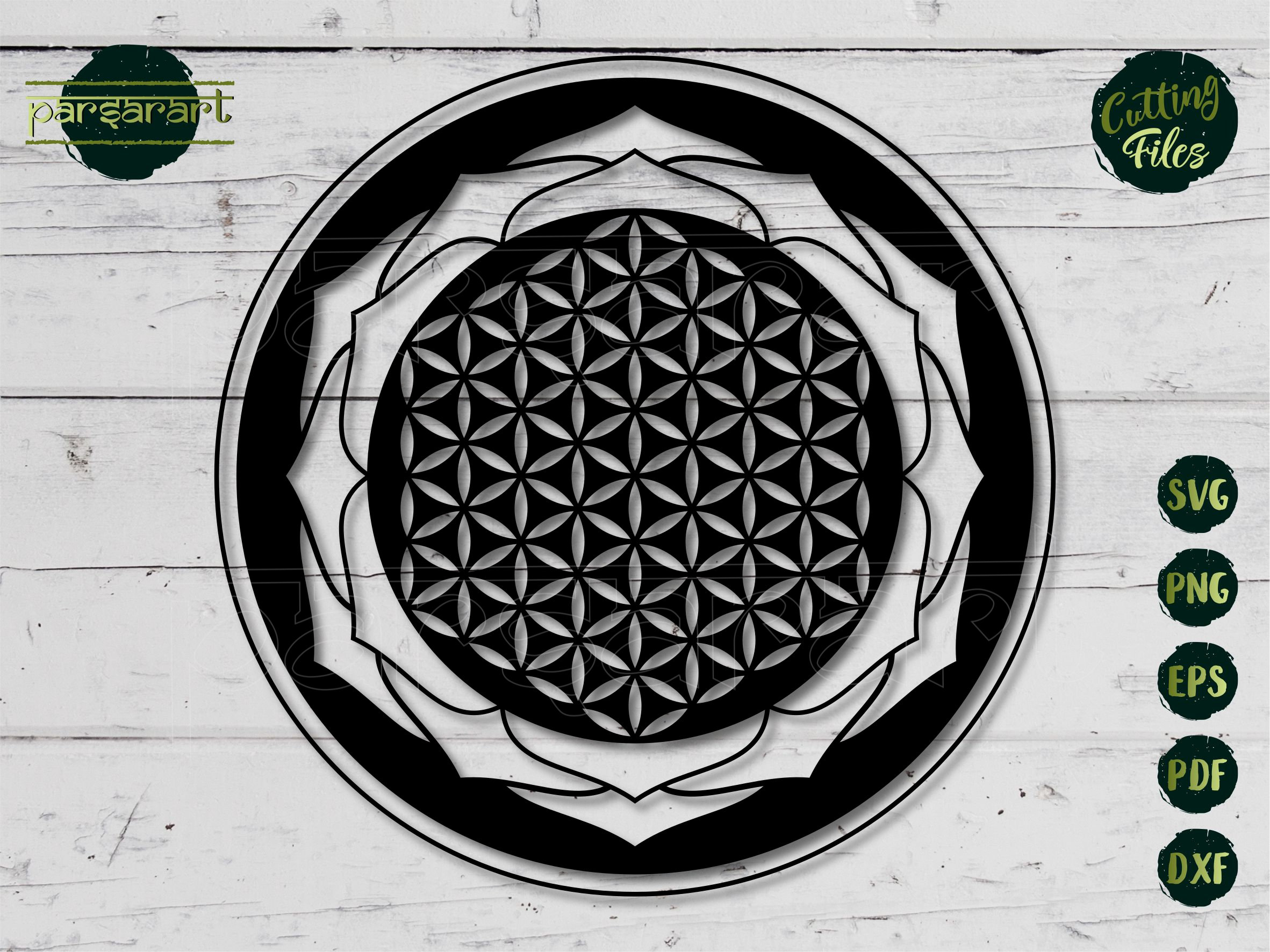 Flower of Life SVG Lotus Flower SVG Buddhism Clipart Yoga SVG | Etsy