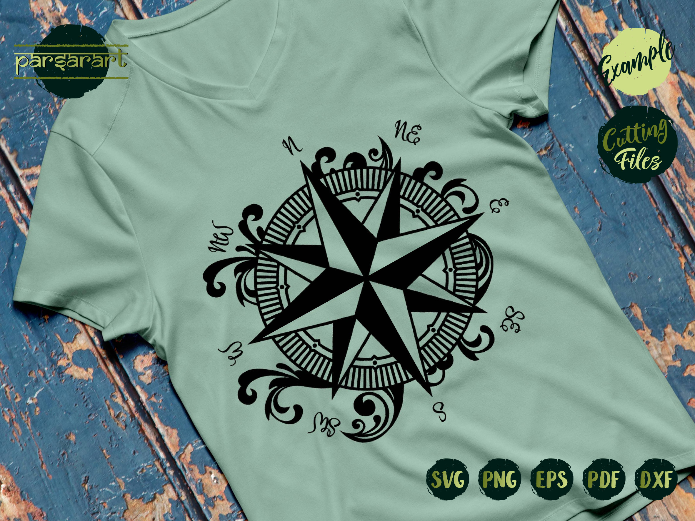 Compass SVG Nautical Compass SVG Vintage Compass Clipart - Etsy