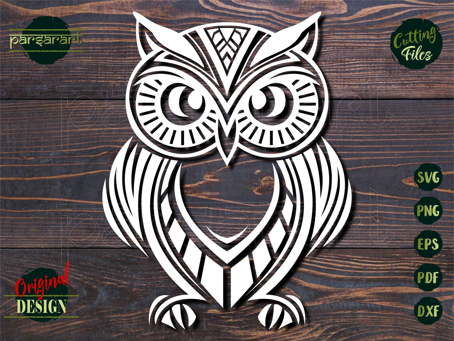 Owl SVG Owl Clipart Bird SVG Animal SVG Tribal Owl Decal - Etsy