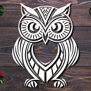 Owl SVG, Owl Clipart, Bird SVG, Animal SVG, Tribal Owl Decal, Owl ...