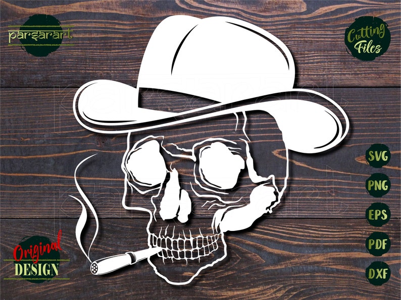Skull With Cigar SVG Skull SVG Human Skeleton Gentlemen Skull - Etsy