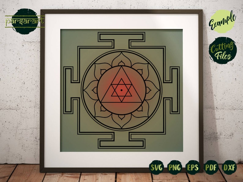 Ganesha Yantra SVG, Sacred Geometry SVG Chakra SVG Namaste Clipart Yoga ...