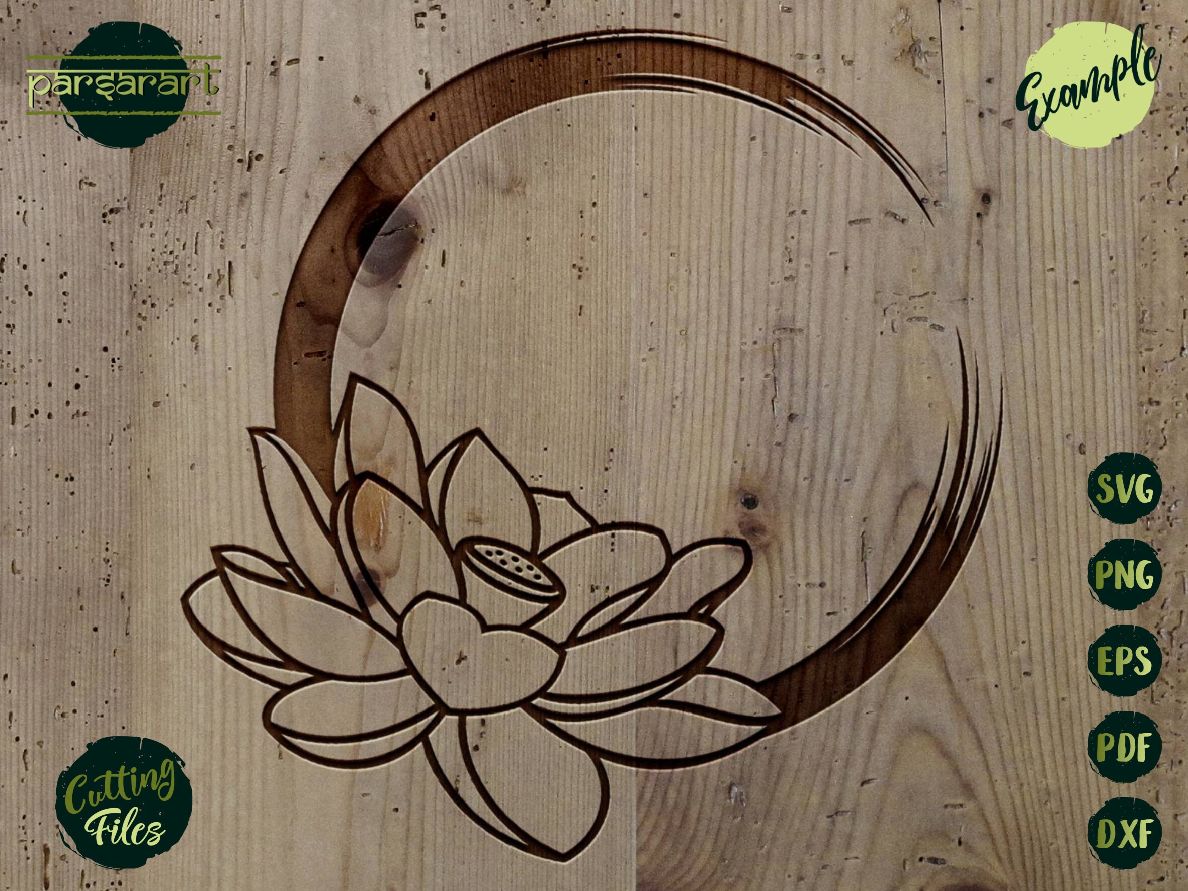 Lotus Flower SVG, Enso Circle SVG Japanese SVG Zen Buddhism Symbol ...