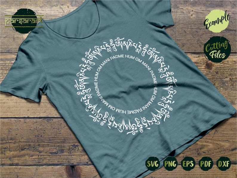 Mantra SVG, Om Mani Padme SVG, Buddhist Clipart, Yoga SVG, Mandala Svg ...