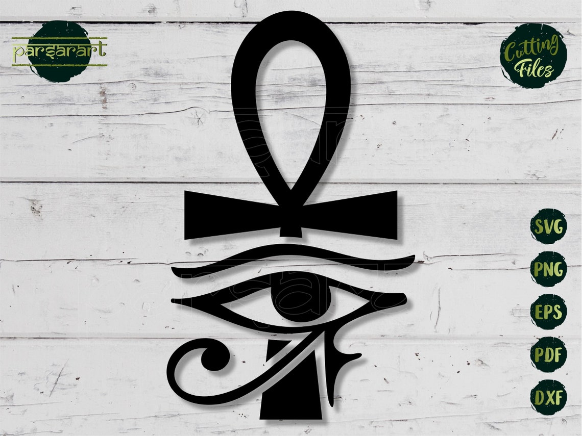 Eye of Horus SVG Ankh Cross SVG Egyptian Symbol SVG - Etsy