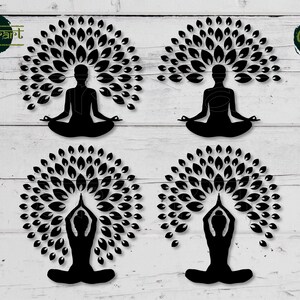 Yoga Tree SVG Bundle, Meditation SVG Yoga Clipart Chakra Namaste ...