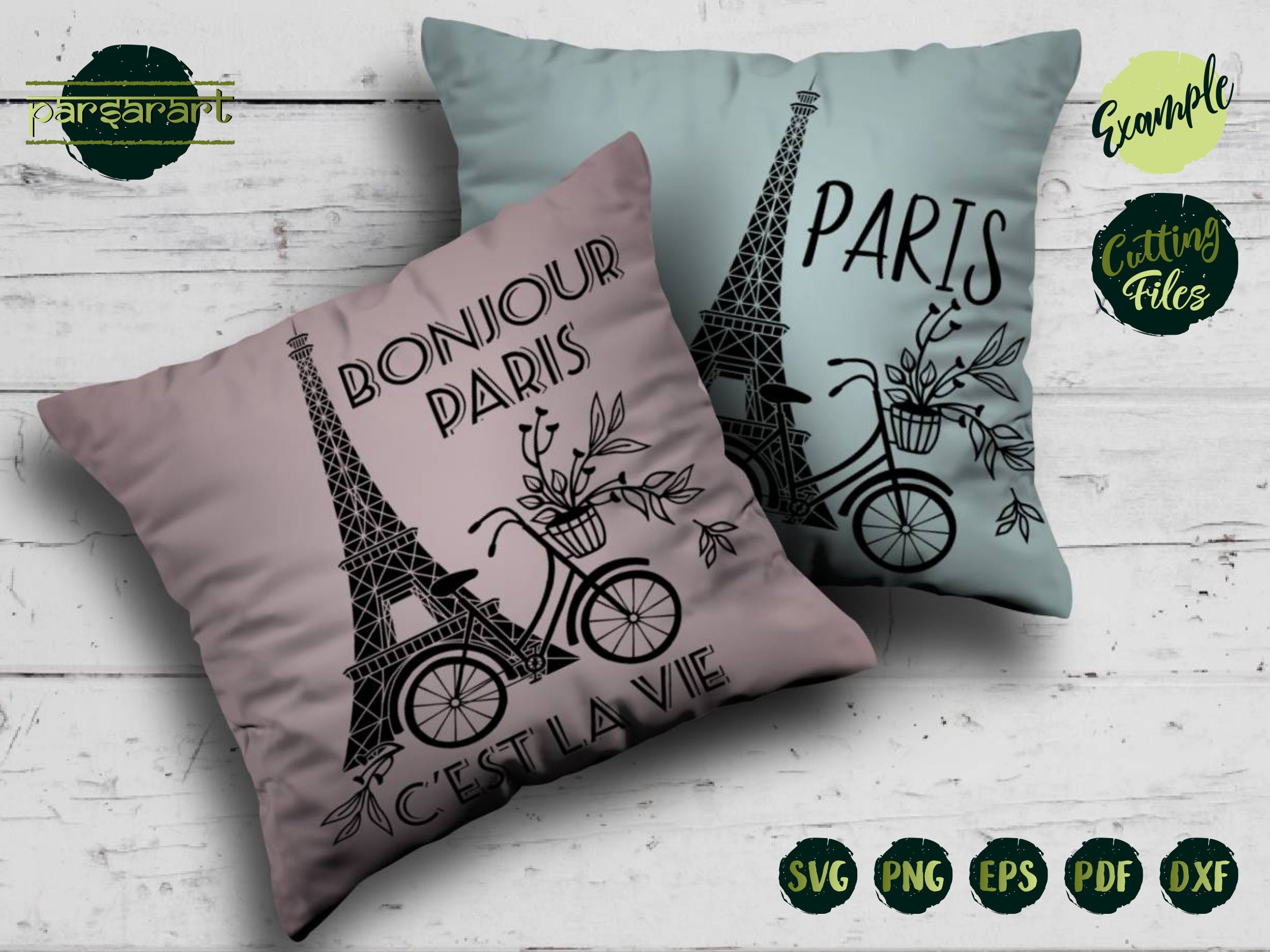 Paris SVG Bundle, Eiffel Tower SVG, Bonjour SVG, C'est La Vie Svg ...