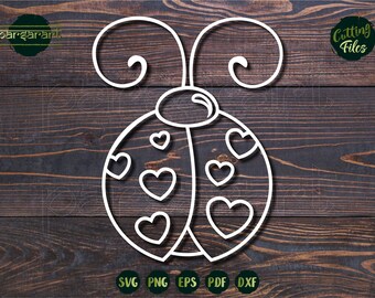 Valentine Ladybug Clipart - Etsy