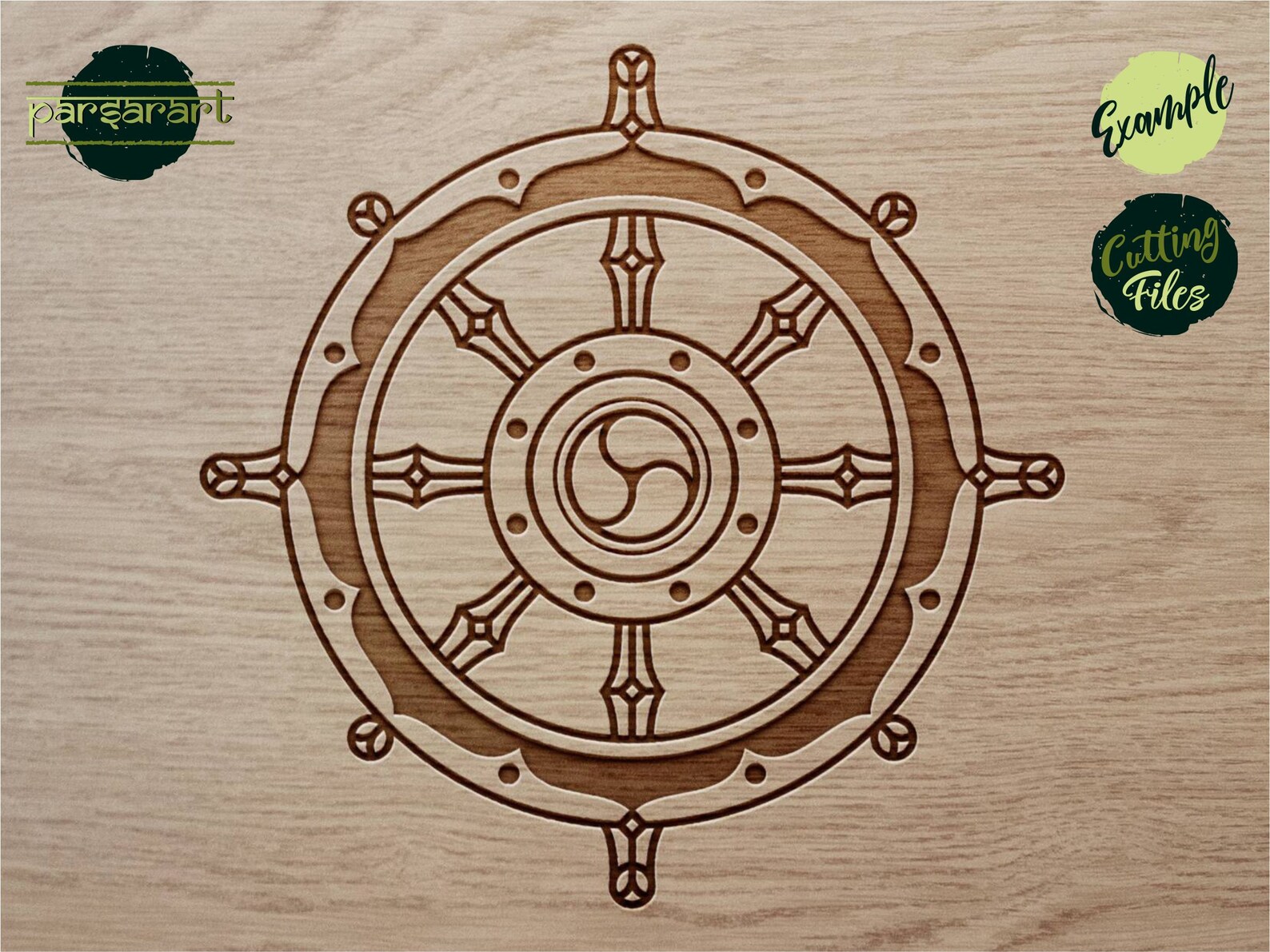 Dharma Wheel SVG Dharma Chakra SVG Buddhist Symbol Yoga SVG - Etsy