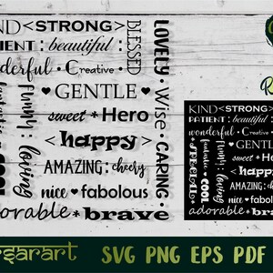 Typography SVG Typography Design Positive Words SVG - Etsy