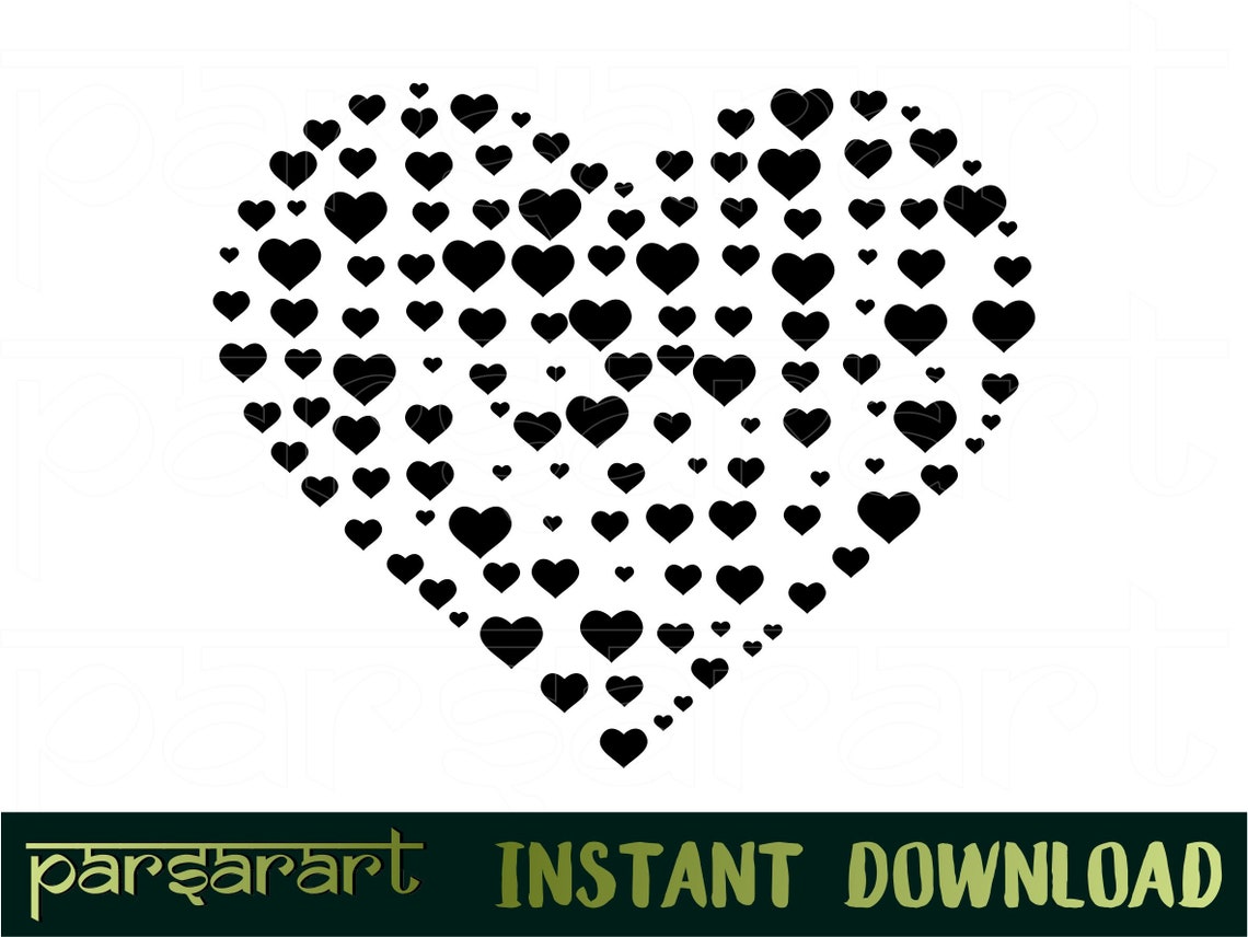 Heart SVG Hearts SVG Love SVG Heart Clipart Valentine Svg - Etsy